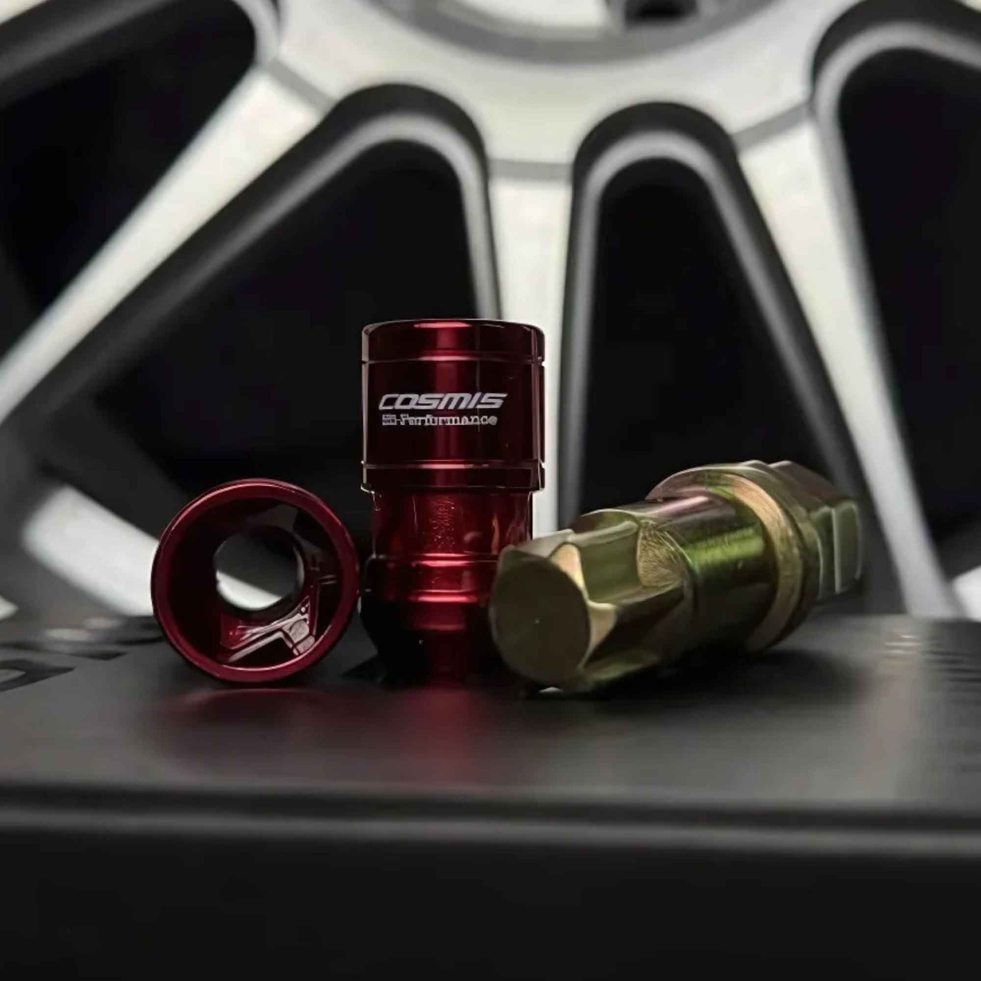 Cosmis Cyclone Lugnuts M12x1.5 – 24pcs (RED) – Cosmis Philippines