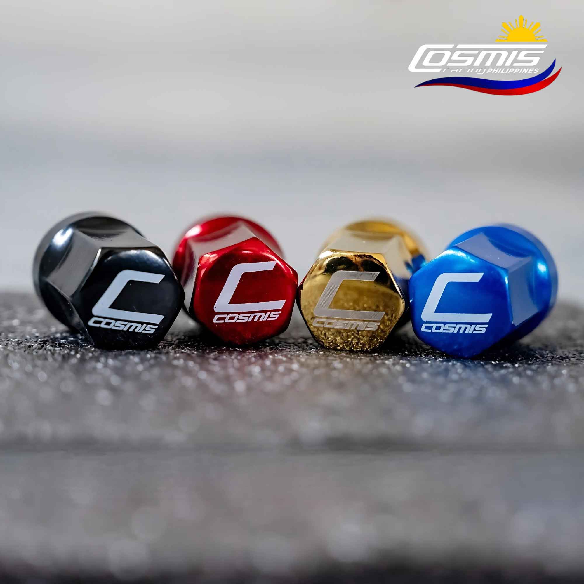 Cosmis Racing Lugnuts M12 1.5 (BLACK) 24pcs – Cosmis Philippines